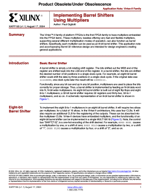 Fillable Online xilinx barrel shifter form Fax Email Print - pdfFiller