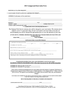 Fillable Online 2004 Shuttle Reservation Form - Denali National Park ...