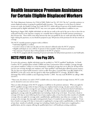Health Insurance Premium Assistance - Fill and Sign Printable Template ...