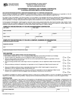 Fillable Online Government Business and Funding Contracts Fax Email ...