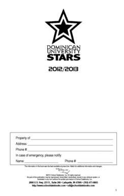 Fillable Online Dominican University Student Handbook Fax Email Print ...