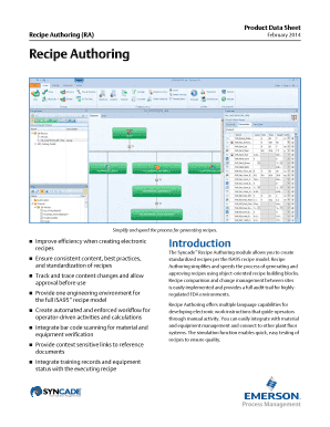 Fillable Online Recipe Authoring (RA) Fax Email Print - pdfFiller