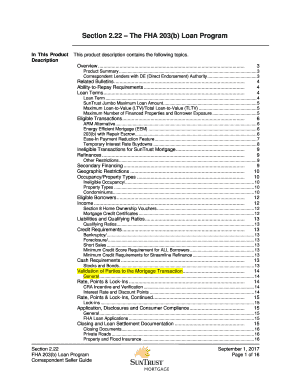Fillable Online FHA 203(b) Loan Program Fax Email Print - pdfFiller