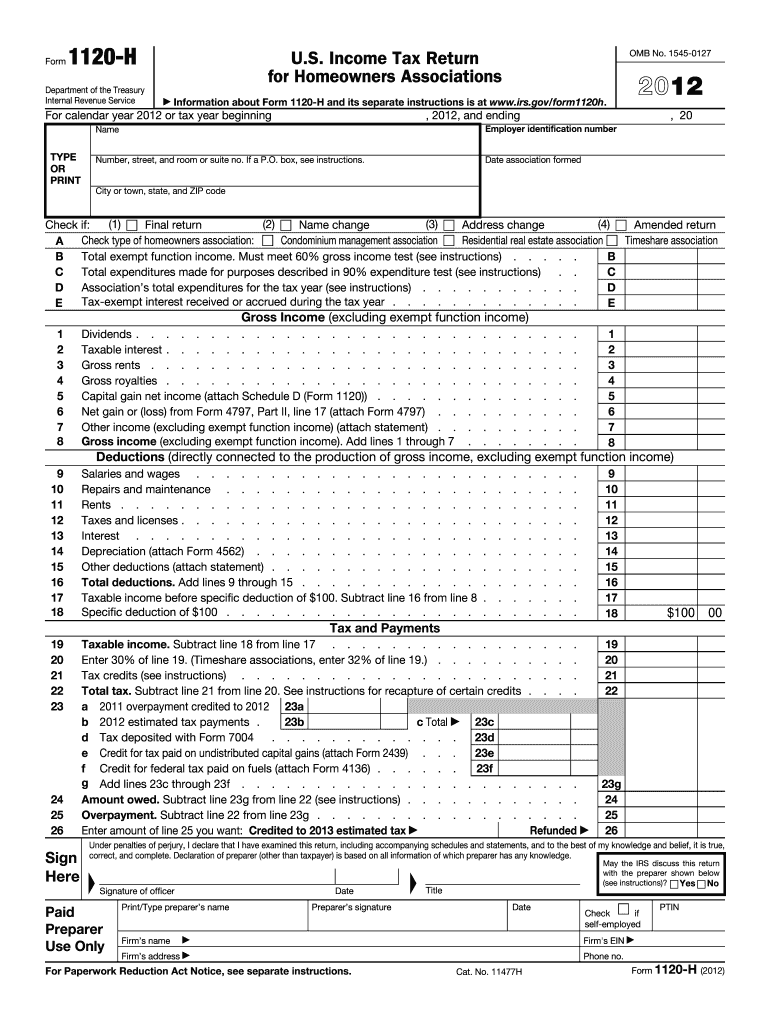 Fillable Form 1120 H Printable Forms Free Online Fillable Form 1120 H Printable Forms Free Online
