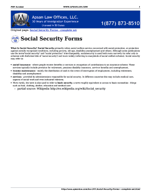 Fillable Online Social Security Forms Fax Email Print - pdfFiller