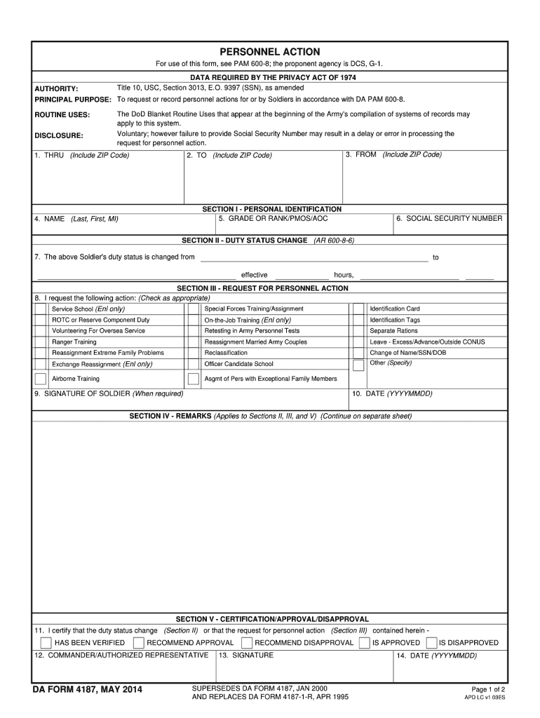 DA 4187 2014 2022 Fill And Sign Printable Template Online US Legal DA 4187 2014 2022 Fill And Sign Printable Template Online US Legal
