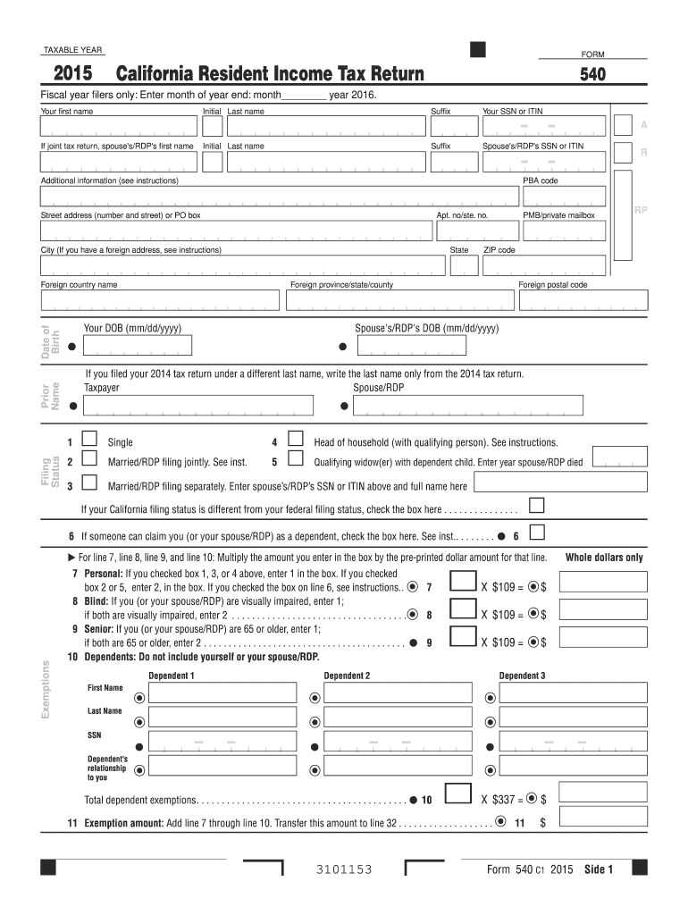 CA FTB 540 2015 Fill Out Tax Template Online US Legal Forms CA FTB 540 2015 Fill Out Tax Template Online US Legal Forms