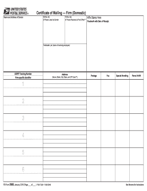 2016-2018 Form USPS PS 3665 Fill Online, Printable, Fillable, Blank ...