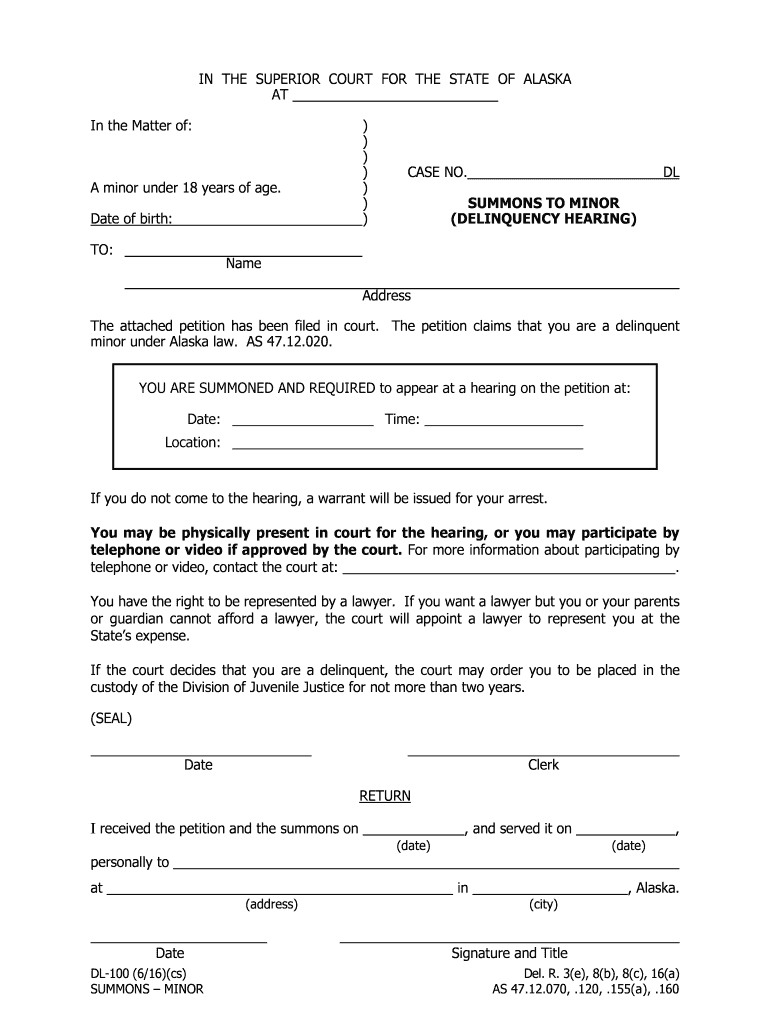 Alaska Dl100 - Fill Online, Printable, Fillable, Blank | pdfFiller