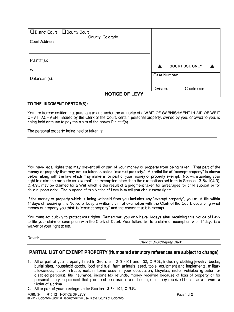 - courts state co: Fill out & sign online | DocHub
