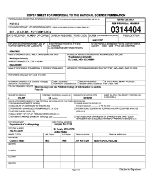 Fillable Online artsci wustl NSF Forms - artsci wustl Fax Email Print ...