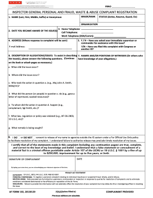 Fillable Online af NAME(Last,First,Middle,Suffix)orAnonymous Fax Email ...