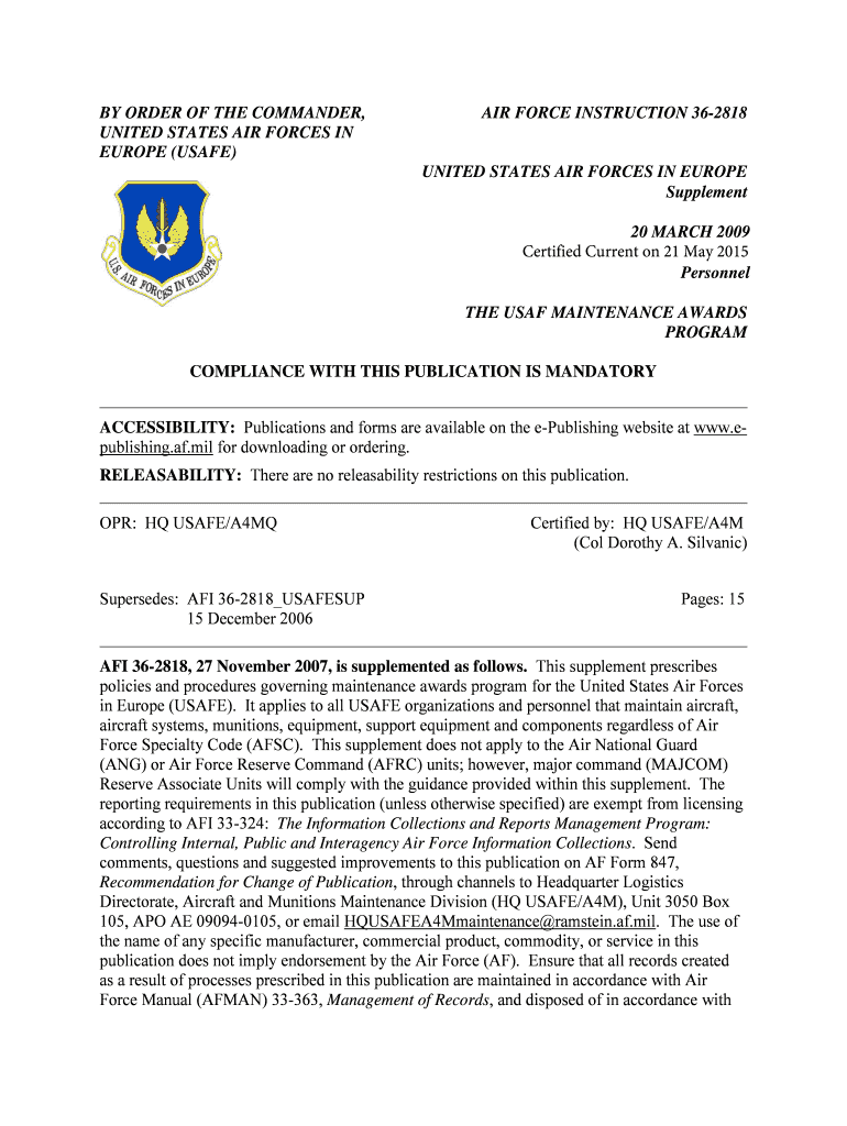 Fillable Online usafe - AF.mil Fax Email Print - pdfFiller