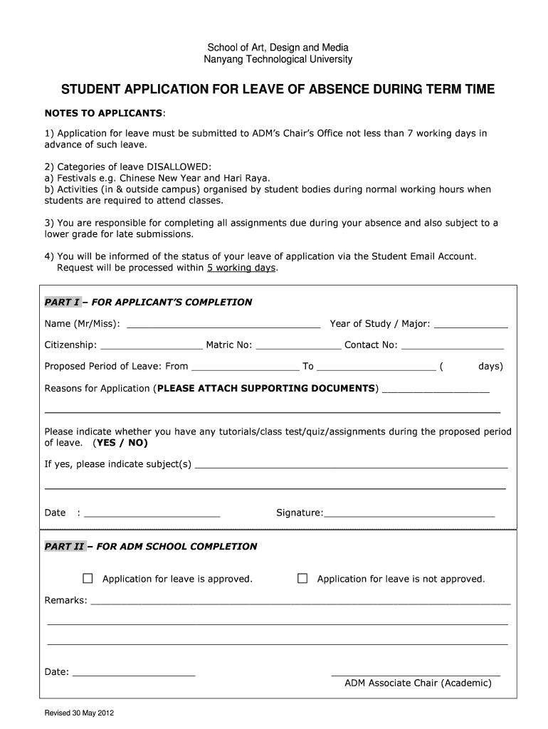 Hari Raya Leave Application - Fill Online, Printable, Fillable, Blank ...