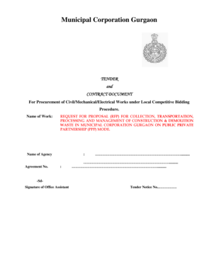 Fillable Online mcg etenders REQUEST FOR PROPOSAL (RFP) FOR COLLECTION ...