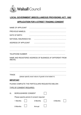 Fillable Online Consent Application Form - Master Fax Email Print ...