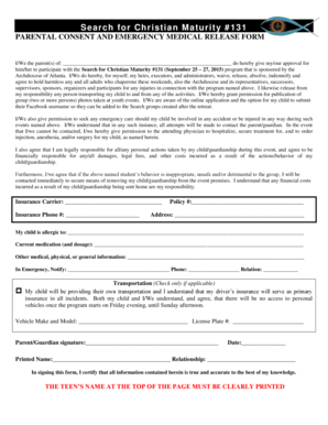 Fillable Online atlyouth Permission Form - ATL Youth - atlyouth Fax ...