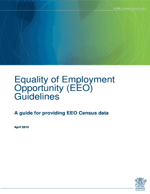 Fillable Online psc qld gov Equality of Employment Opportunity (EEO ...