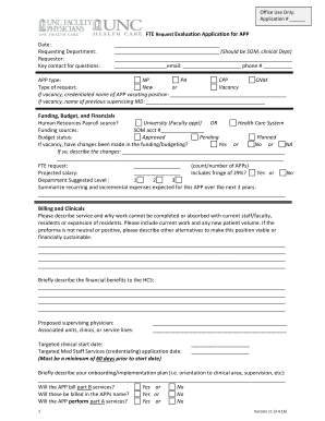 Fillable Online med unc Office Use Only Application Fax Email Print ...