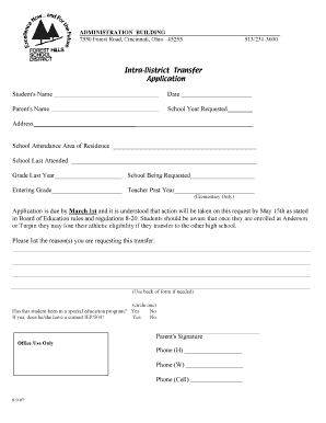 Fillable Online foresthills ADMINISTRATION BUILDING 7550 Forest Road ...