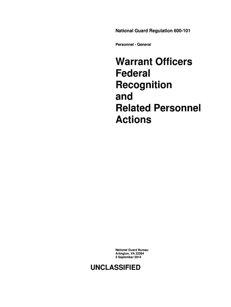 Fillable Online National Guard Regulation 600-101 Fax Email Print ...