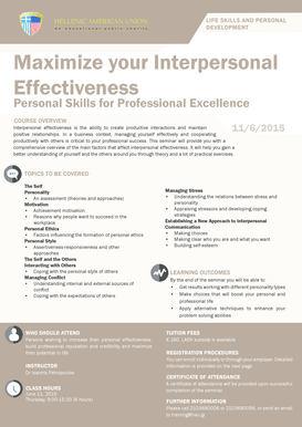 Fillable Online Maximize your Interpersonal Effectiveness - Hellenic American Union Fax Email ...