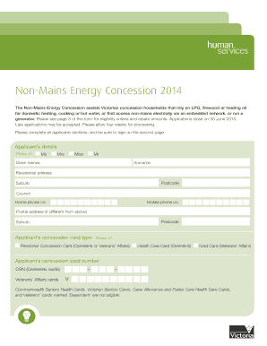 Fillable Online dhs vic gov Non-Mains Energy Concession 2014 ...