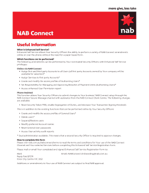 Fillable Online NAB Connect Fax Email Print - pdfFiller