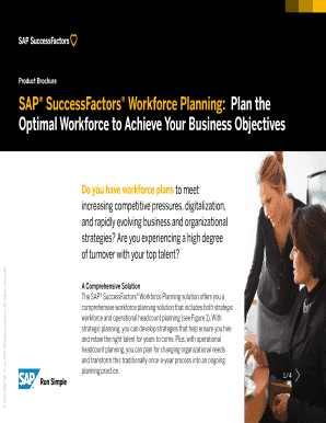 Fillable Online SAP SuccessFactors Workforce Planning: Plan the Fax ...