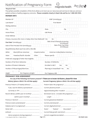 Fillable Online patient achieve a healthy pregnancy outcome Fax Email ...