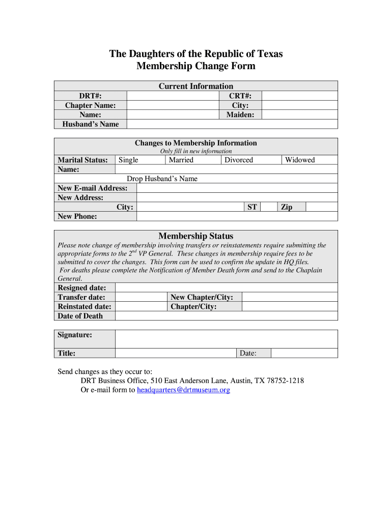 Fillable Online drtinfo The Daughters of the Republic of Texas ...