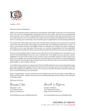 Fillable Online oa-bsa 2015 National Chief - Order of the Arrow BSA ...