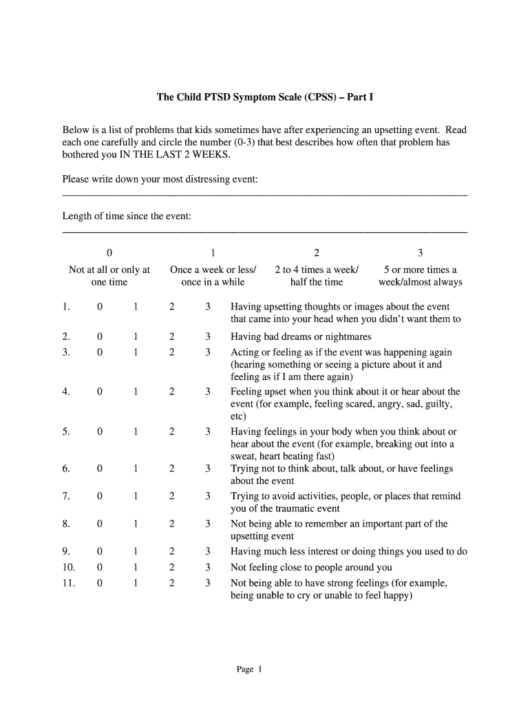 Va Ptsd Rating Scale Pdf Fill Out Sign Online DocHub