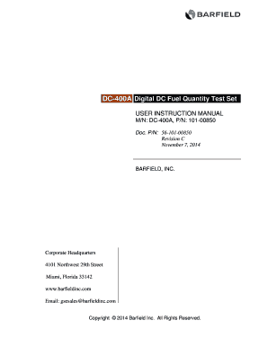 Fillable Online DC-400A Digital DC Fuel Quantity Test Set Fax Email ...