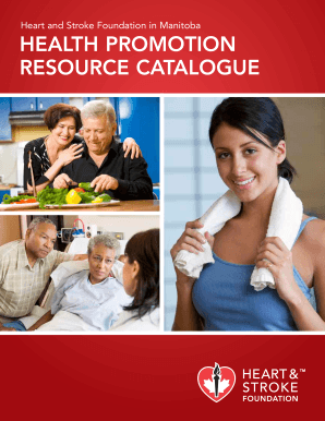 Fillable Online HealtH Promotion resource catalogue - Heart and Stroke ...