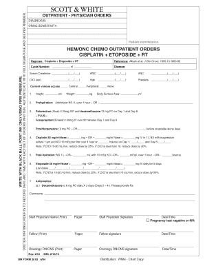 Fillable Online sw OUTPATIENT PHYSICIAN ORDERS Fax Email Print - pdfFiller
