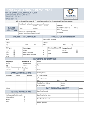 Fillable Online taneycohealth Form - Taney County Health Department - taneycohealth Fax Email ...