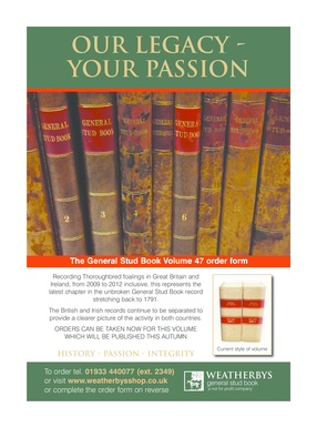 Fillable Online GSB Order Form - Weatherbys Fax Email Print - pdfFiller