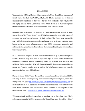 Fillable Online HELL WEEK Fax Email Print - pdfFiller