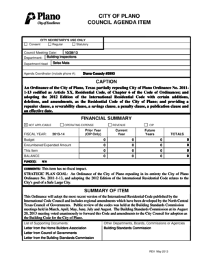 Fillable Online planotx Department Building Inspections - planotx Fax ...