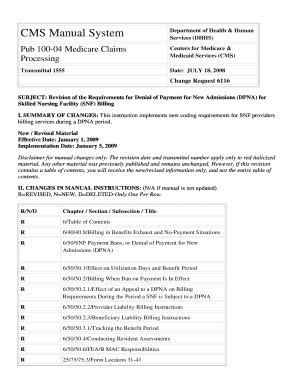 Fillable Online Medicare Claims Processing Manual Chapter 6 - Centers for ... Fax Email Print ...