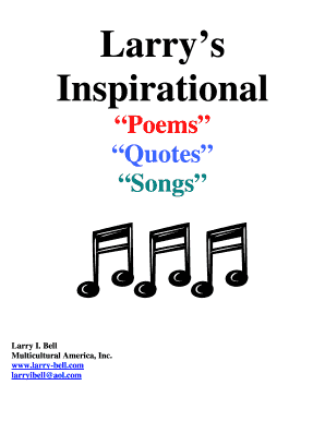 Fillable Online Larrys Poems Quotes and Songsdoc Fax Email Print ...