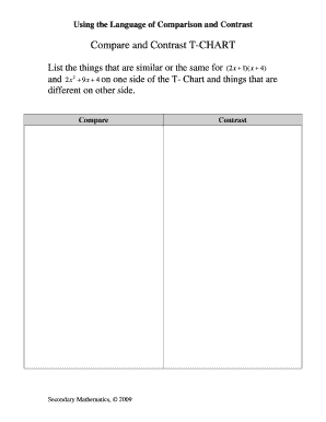 Fillable T Chart - Fill Online, Printable, Fillable, Blank | pdfFiller
