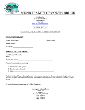 Fillable Online Septic Decommissioning Form Fax Email Print - pdfFiller
