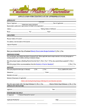 Fillable Online Name of Applicant Date of Application Fax Email Print ...