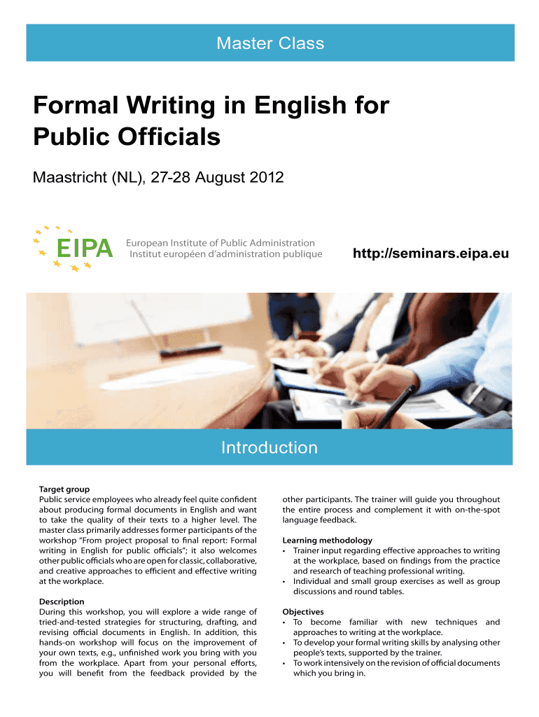 Fillable Online Formal Writing in English for Fax Email Print - pdfFiller
