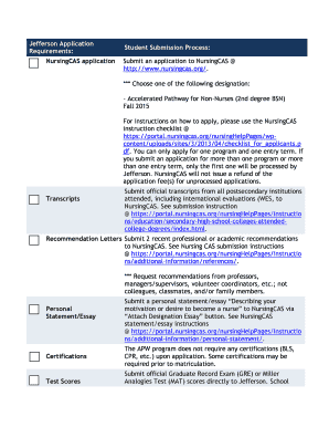 Fillable Online physres2 uns tju Jefferson Application Fax Email Print - pdfFiller