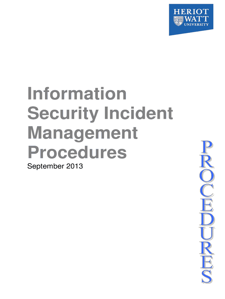 Fillable Online Security Incident Fax Email Print - pdfFiller