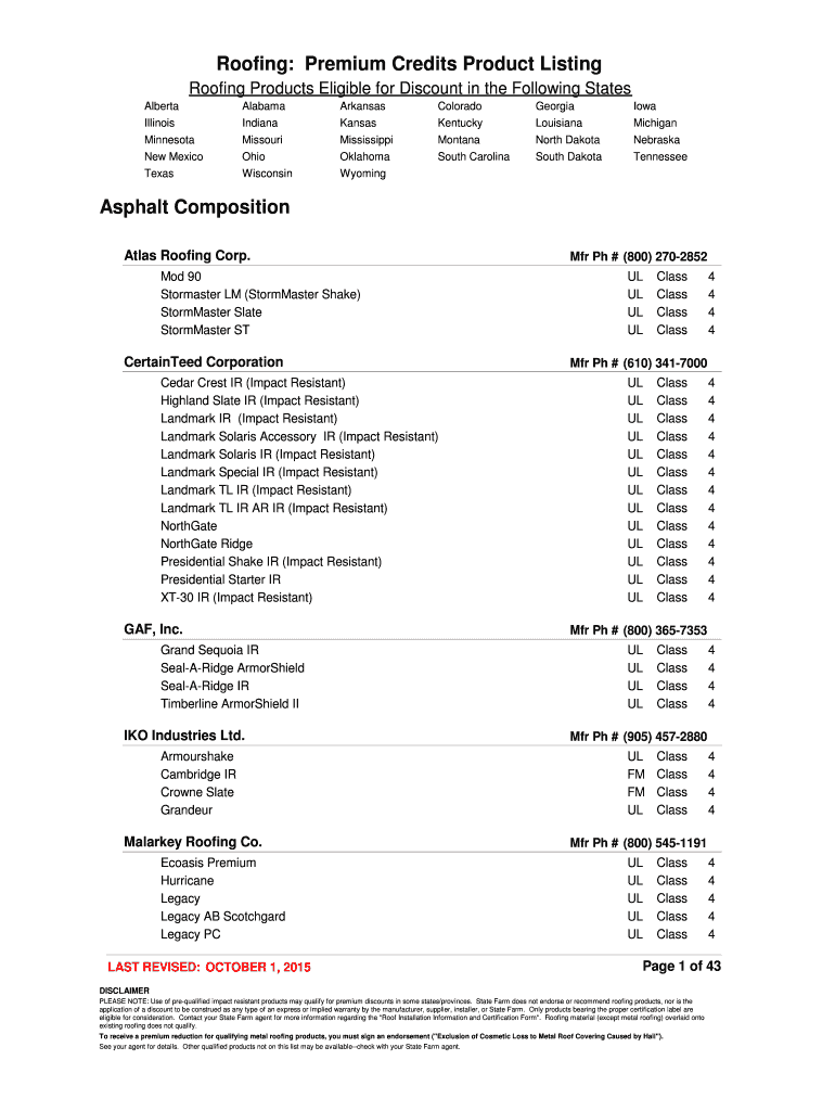 Fillable Online Roofing. Roof List Fax Email Print - pdfFiller