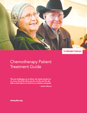 Fillable Online Chemotherapy Patient Treatment Guide - Presbyterian ...
